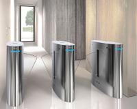 China ZECHENG Stainless Steel Flap Turnstile Gate 550mm Passage 10 Million Lifespan for sale
