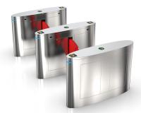 China Stainless Steel Flap Turnstile Gate With 550mm Passage Width High Strength for sale