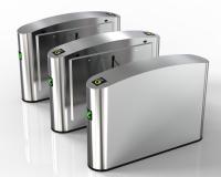 China 550mm Width Flap Turnstile Gate Barrier Access Control System 220V 50Hz RS232 for sale
