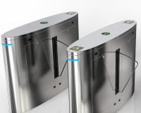China Customizable Stainless Steel Flap Turnstile Gate 550mm Passage 10 Million Lifespan for sale