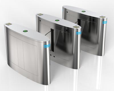 China Customizable Stainless Steel Flap Turnstile Gate 550mm Passage 10 Million Lifespan for sale