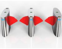 China ZECHENG ZC-Y108 Stainless Steel Flap Turnstile Gate 220V 50Hz High Speed 0.2s for sale