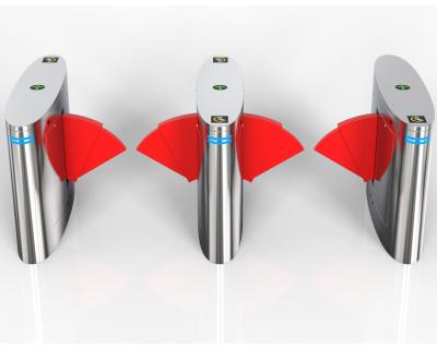 China ZECHENG ZC-Y108 Stainless Steel Flap Turnstile Gate 220V 50Hz High Speed 0.2s for sale
