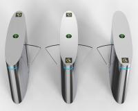 China RS232 Communication Turnstile Flap Barrier for sale