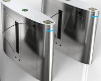 China RS232 Communication Turnstile Flap Barrier for sale