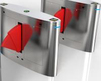 China IP54 Flap Barrier Turnstile , Waterproof Security Turnstile Gate Customized for sale