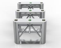 China Waist High Tripod Turnstile Access Control System Semi Automatic 60kg Capacity for sale