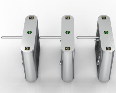 China 220V SUS304 Tripod Turnstile Gate 60W High Speed Passage Access Control for sale
