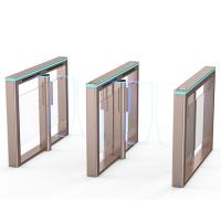 China SUS304 Stainless Steel Speed Gate Turnstile with RS485 Communication 600-900mm Passage Width for sale