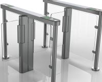 China Stainless Steel Speed Gate Turnstile 1400mm 90kg Button Remote Control Access Control for sale