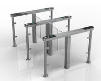 China Stainless Steel Speed Gate Turnstile 1400mm 90kg Button Remote Control Access Control for sale