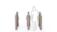China Stainless Steel 304 Speed Gate Turnstile Face Recognition Access Control for sale