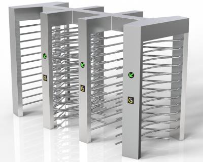 China Mechanism Double Full Height Turnstile With IP54 Protection Level for sale