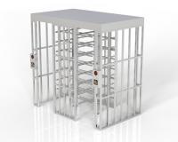 China Full Height Turnstile 304 Stainless Steel 550mm Passage Width IP54 220V 50Hz for sale
