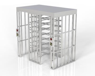 China Full Height Turnstile 304 Stainless Steel 550mm Passage Width IP54 220V 50Hz for sale