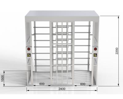 China Stainless Steel 304 Full Height Turnstile 550mm Passage Width IP54 Access Control for sale