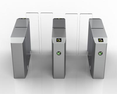 China Full Height Sliding Gate Turnstile Stainless Steel 304 220V Pedestrian Access Control for sale