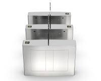 China RS232 Full Height Sliding Turnstile Gate 304 Stainless Steel 550-900mm Passage for sale