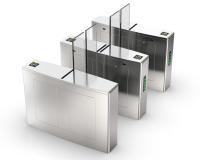 China RS232 Full Height Sliding Turnstile Gate 304 Stainless Steel 550-900mm Passage for sale