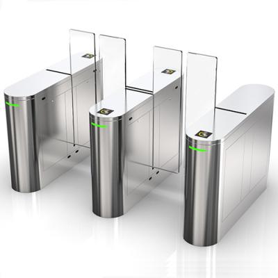 China Stainless Steel 304 Sliding Turnstile Gate 550-900mm Passage Width Face Recognition Access Control for sale