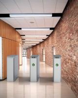 China Pedestrian Sliding Gate Turnstile Anti Pinch Access Control RS232 Interface for sale