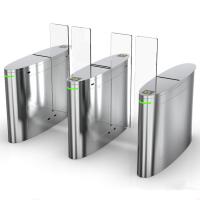 China Zecheng ZC-P312 Full Height Sliding Turnstile Gate 1400mm 220V RFID Access Control for sale