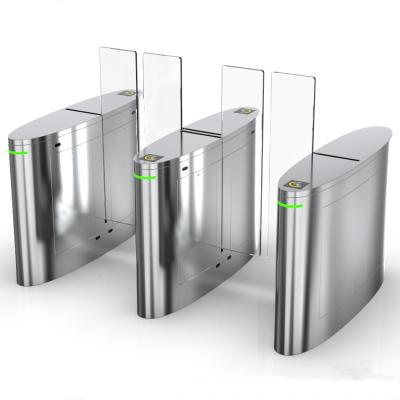 China Zecheng ZC-P312 Full Height Sliding Turnstile Gate 1400mm 220V RFID Access Control for sale