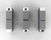 China Anti Tailgating Sliding Gate Turnstile Biometric Access Control Stainless Steel for sale