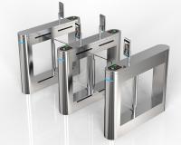China Zecheng ZC-B228 Face Recognition Access Control Turnstile Gate 50KG Silver Stainless Steel RS485 TCP/IP for sale