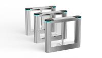 China Swing Barrier Stainless Steel Turnstile Secure SUS304 With Lightweight Arm for sale