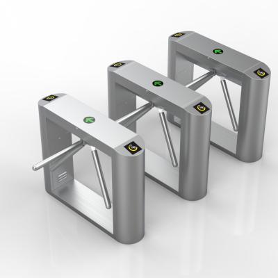 China SUS304 Tripod Security Gates Stainless Steel Magnetic Tripod Turnstile 500mm Arm 110V 220V for sale