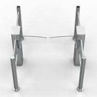 China Stainless Steel 304 Automatic Supermarket Swing Gate 500mm Arm Length 1-2s Closing Time for sale