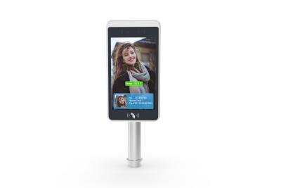 China Wall Mounting Face Recognition Biometric Machine 8 Inch Touchless Access Control System 30W for sale