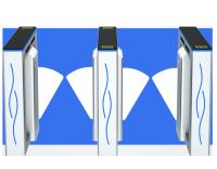 China Automatic RFID Flap Turnstile Gate 304 Stainless Steel 550-900mm Passage TCP/IP for sale