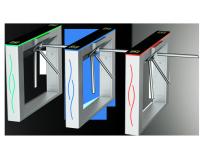 China Stainless Steel 304 Electronic Tripod Turnstile Gates With Button/IC Card Control for sale