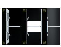 China Flexible And Reliable 100W Electronic Swing Turnstile Gate With Frequency 50/60Hz for sale