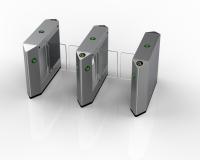 China Fast 0.2s Opening Time Swing Turnstile Gate Stainless Steel Material Silver Color for sale