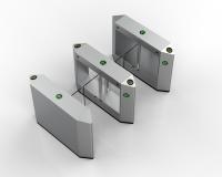 China Fast 0.2s Opening Time Swing Turnstile Gate Stainless Steel Material Silver Color for sale