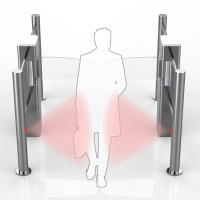 China Stainless Steel Turnstile Swing Gate 600mm Passage Width With IP54 Protection Level for sale