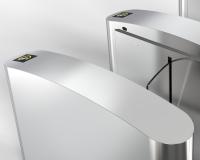 China 550mm Passage Width Flap Turnstile Gate Stainless Steel RS232 10 Million Lifespan for sale
