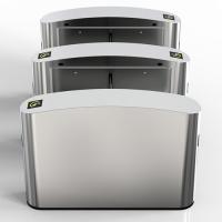 China ZECHENG Stainless Steel Flap Gate Barrier 0.2s Speed 550mm Passage Width 10 Million Lifespan for sale