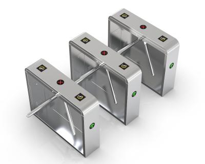 China IP54 Tripod Turnstile Gate 1200x280x980mm Stainless Steel RS232 for sale