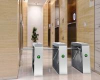 China IP54 Tripod Turnstile Gate 1200x280x980mm Stainless Steel RS232 for sale