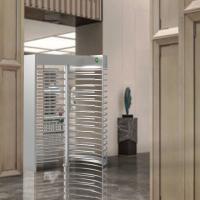 China Security Mechanism Full Height Turnstile 550mm Passage 150KG Weight RS232 Interface for sale