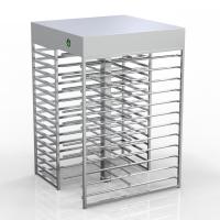 China RS232 Communication Interface Full Height Turnstile IP54 Protection Level 550mm Passage for sale