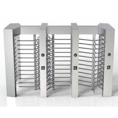 China IP54 Stainless Steel 304 Full Height Turnstile 550mm Passage 70W for sale