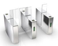 China Stainless Steel 304 Sliding Gate Turnstile IP54 RS232 220V 80W Anti Pinch Silver for sale