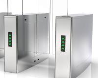China Stainless Steel 304 Sliding Gate Turnstile IP54 RS232 220V 80W Anti Pinch Silver for sale