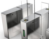 China Stainless Steel 304 Sliding Gate Turnstile IP54 RS232 220V 80W Anti Pinch Silver for sale