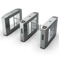 China Stainless Steel Fingerprint Turnstile Gate Anti Collision With IC/ID Card Reader for sale